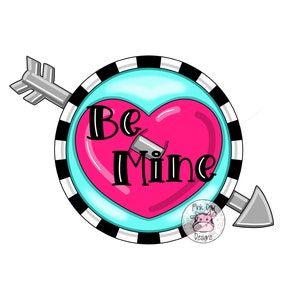 TEMPLATE: Valentines-door Hanger Template-be Mine-valentines Day ...