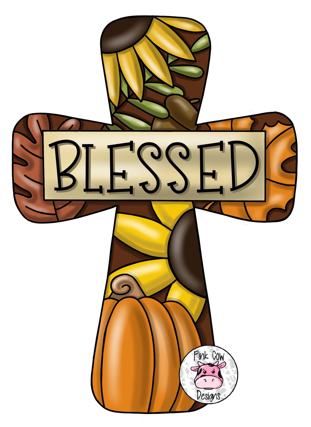 TEMPLATE: Cross for Fall-blessed-cross Digital Download - Etsy