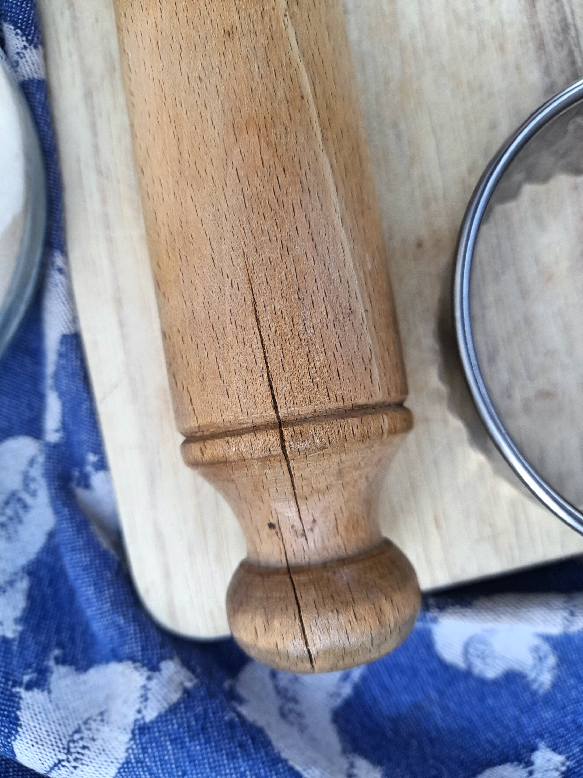 Vintage Rolling Pin / Wooden Rolling Pin / Pastry Roller / Cookery ...