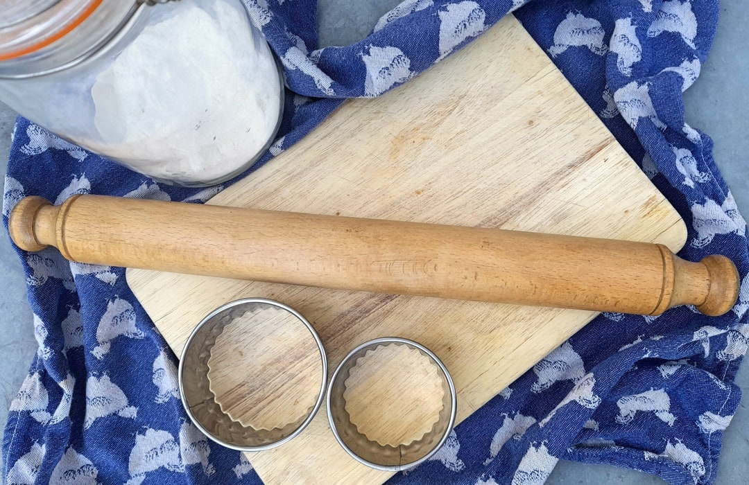 Vintage Rolling Pin / Wooden Rolling Pin / Pastry Roller / Cookery ...
