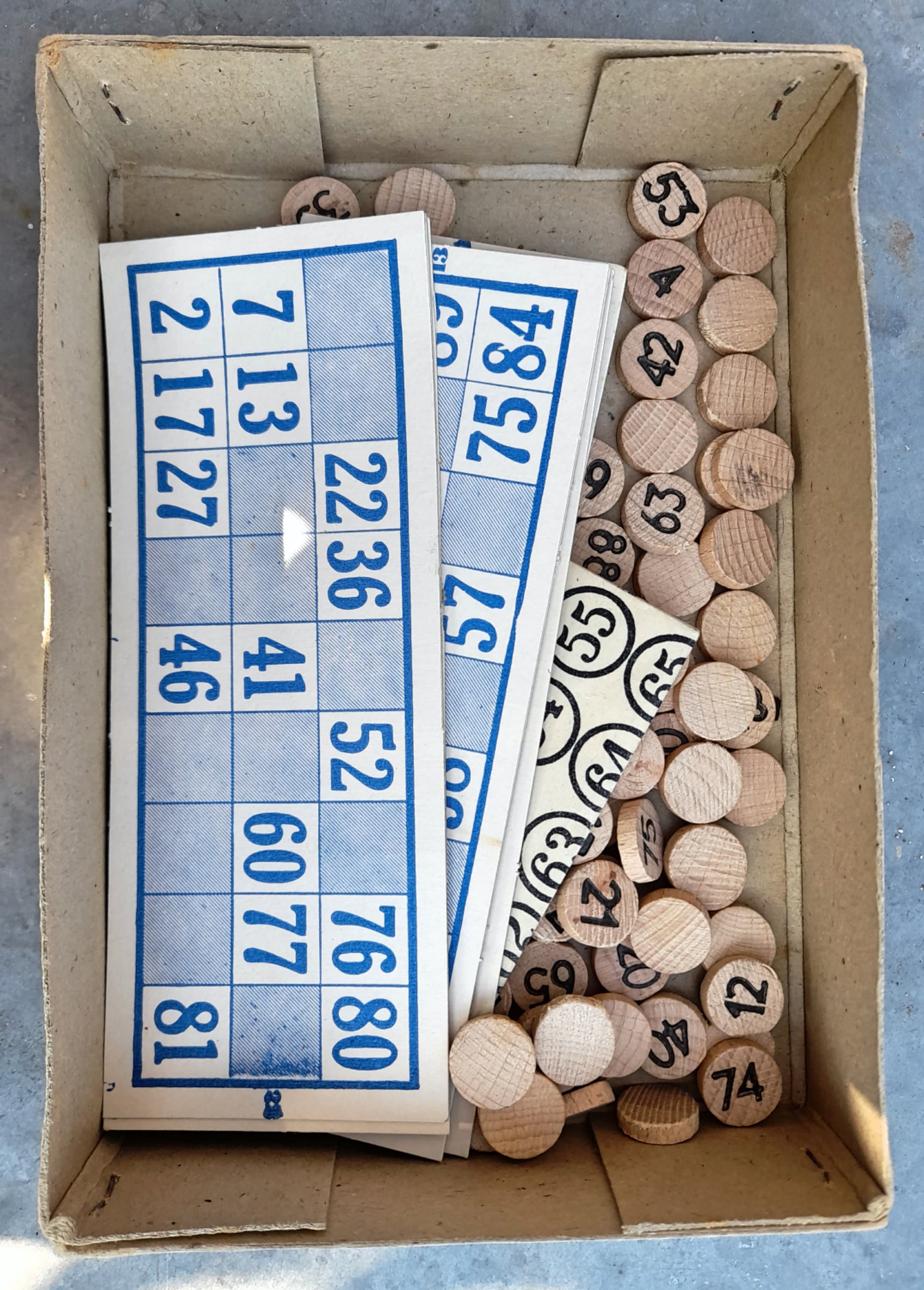 Vintage bingo game