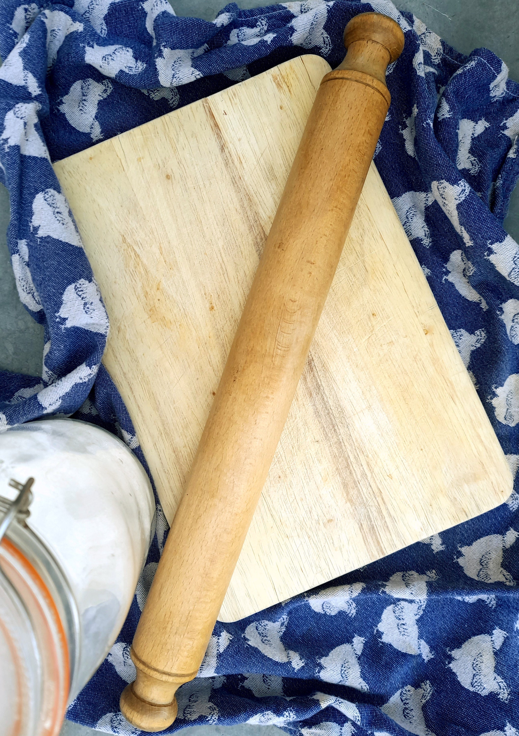 Vintage Rolling Pin / Wooden Rolling Pin / Pastry Roller / Cookery ...