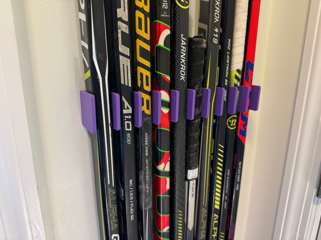 Wall-mountable Hockey Stick Rack for 10 Sticks - Etsy