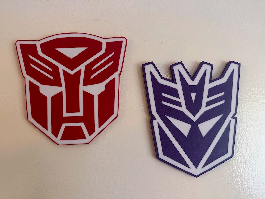 Transformers - Autobot and Decepticon Insignia Wall Art - Etsy UK