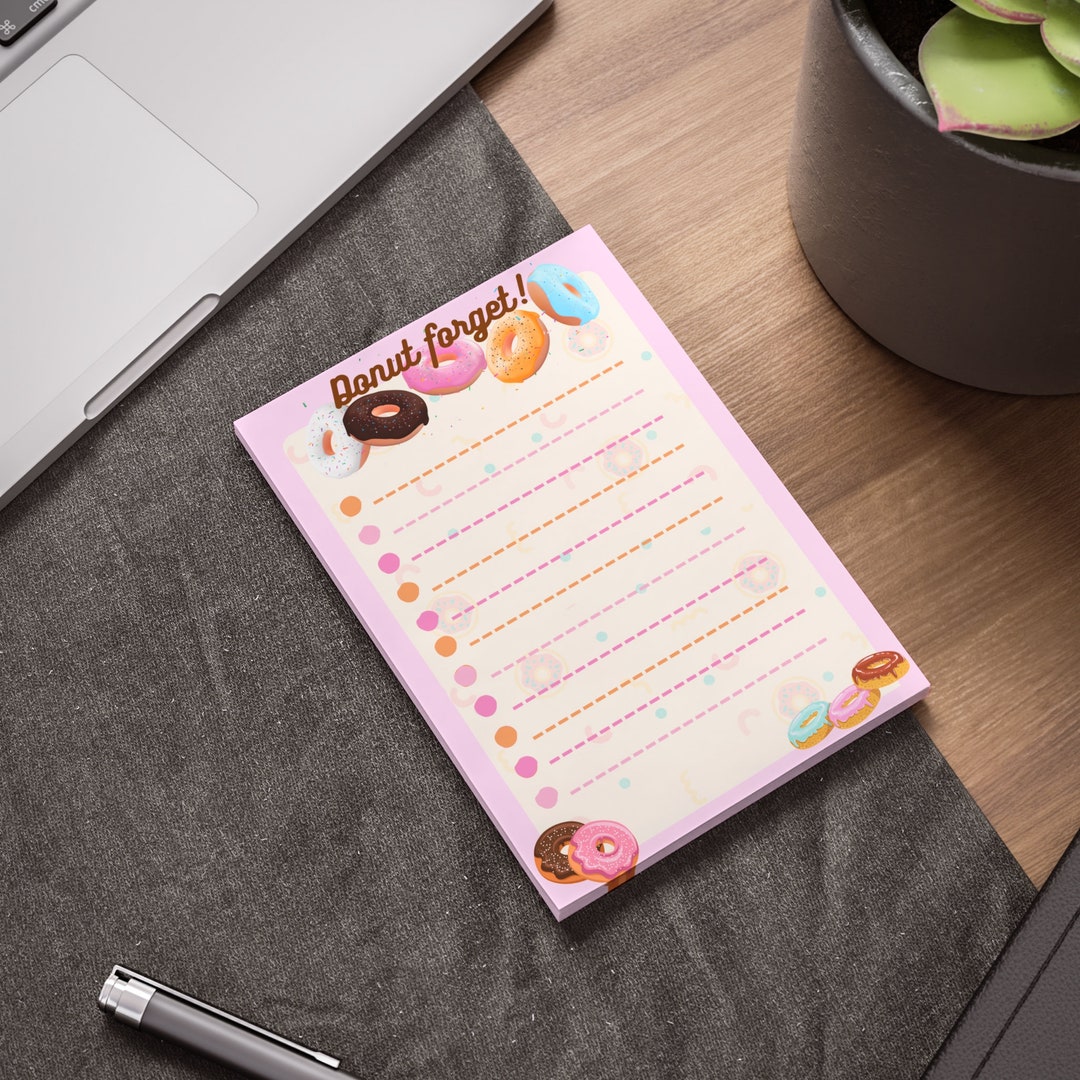 Donut Forget To-do List Sticky Notes - Etsy