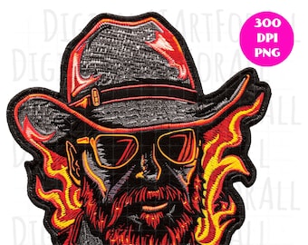 Outlaw Biker Skull, Flaming Wings, Instant Download, Digital Graphics ...
