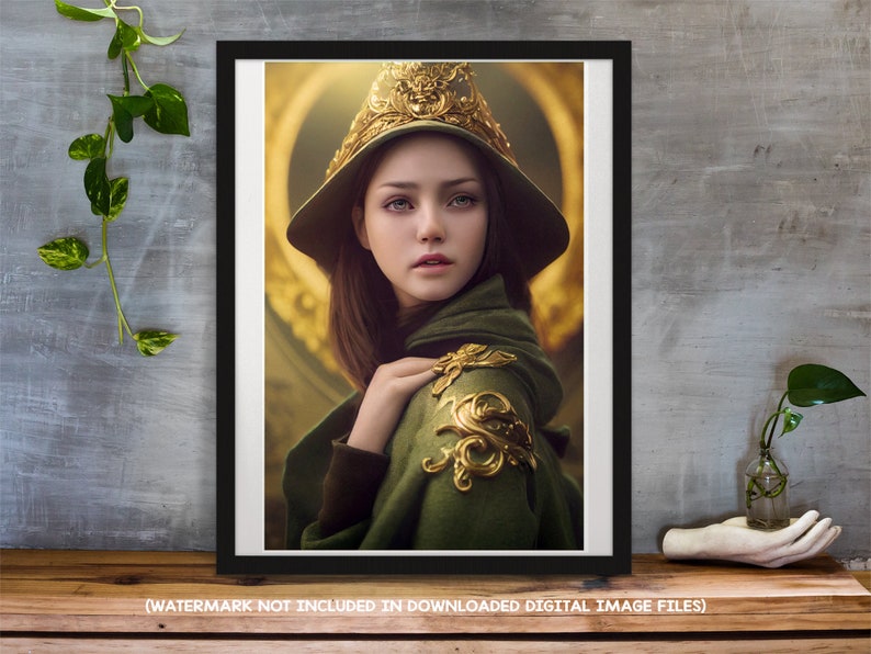 Fantasy Royal Witch Princess Printable Poster Instant - Etsy