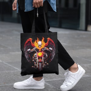 Winged Outlaw Biker Skull, Flaming, Instant Download Digital Graphics ...