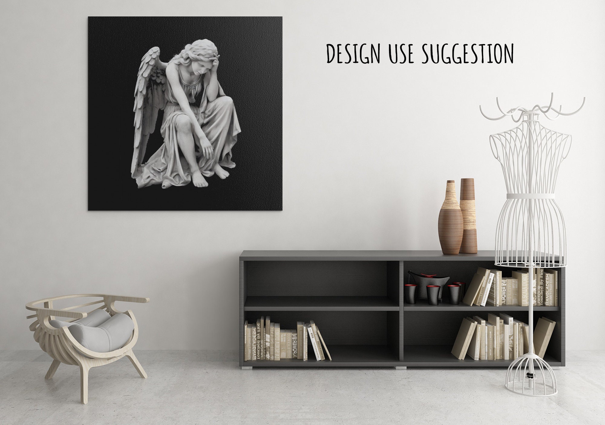 Overworked Guardian Angel Wall Decor | Instant Download Digital ...