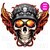 Winged Outlaw Biker Skull, Flaming, Instant Download Digital Graphics ...