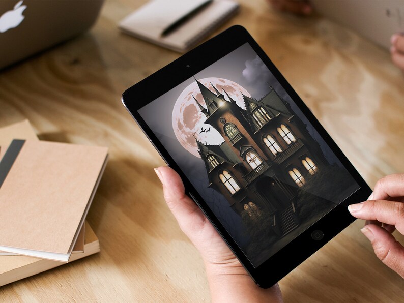 Gothic Haunted House - Printable Poster, Instant Download Digital ...