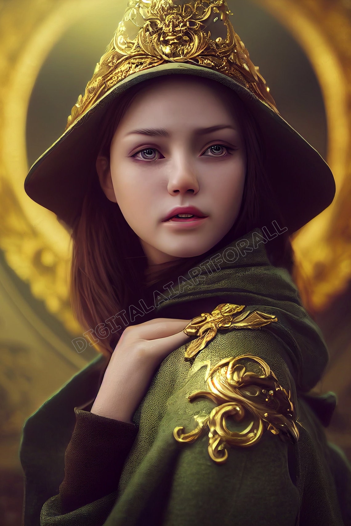 Fantasy Royal Witch Princess Printable Digital Artwork - Etsy