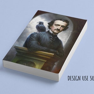 Edgar Allen Poe & Raven Printable Poster, Instant Download Digital ...