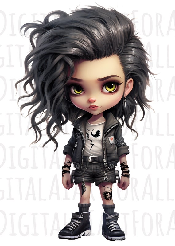 Punk Chibi B Pop Pink Bike Pee Wee Kid Punk Skater Nasty Bad Girl