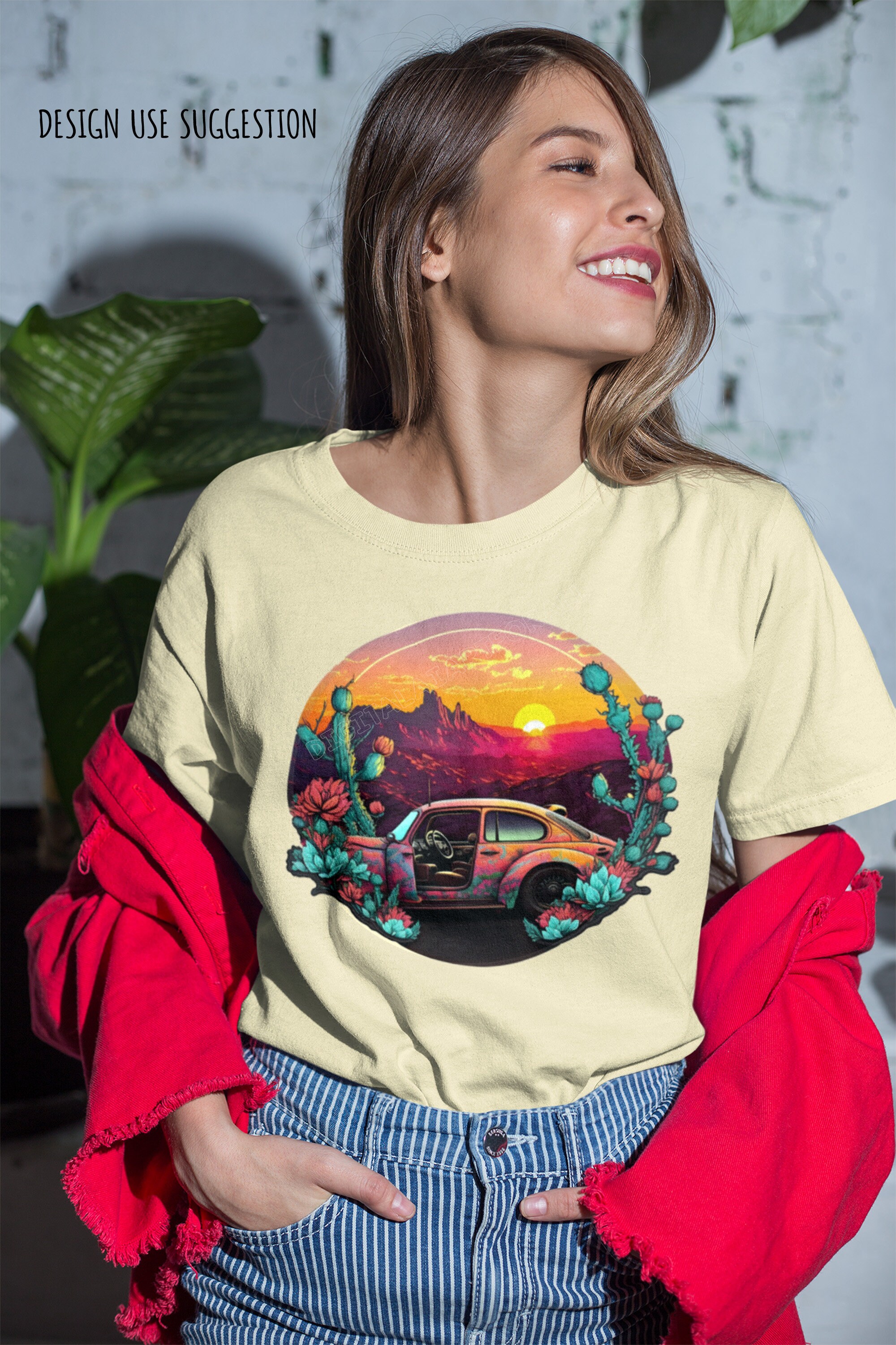 Boho Desert Sunset | Instant Download, Digital Graphics, Sublimation ...