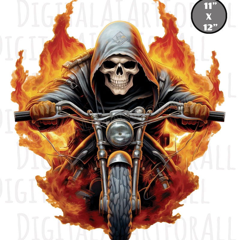Grim Reaper Bike Patch - Etsy