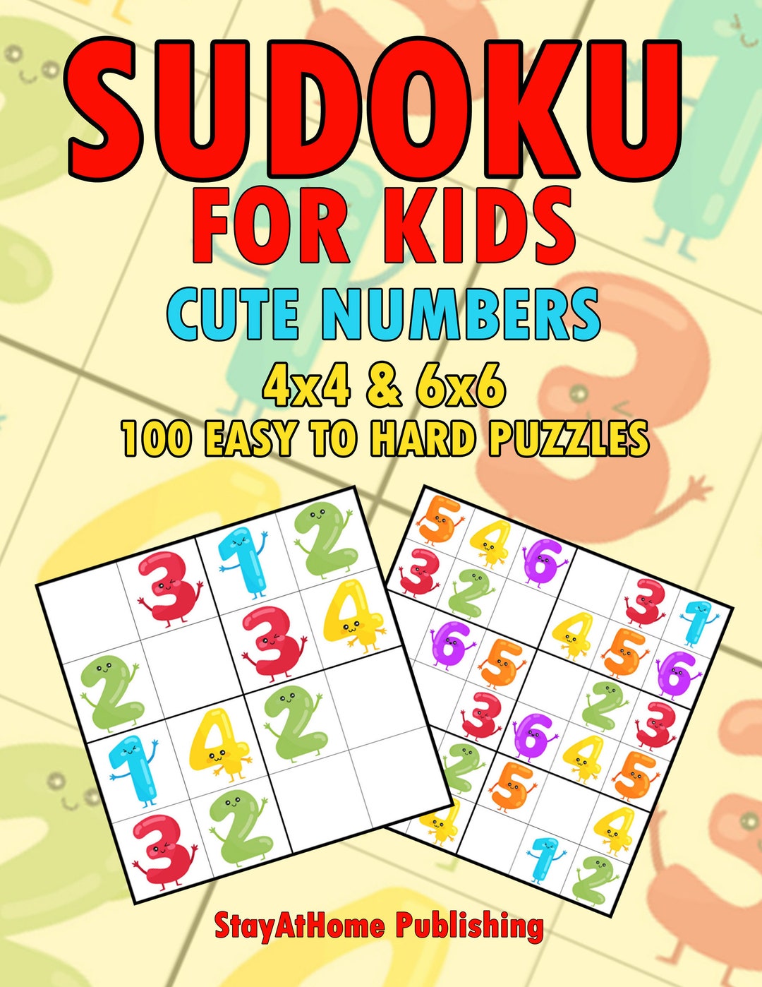 Printable | Sudoku for Kids - Cute Numbers Edition | Instant Download ...