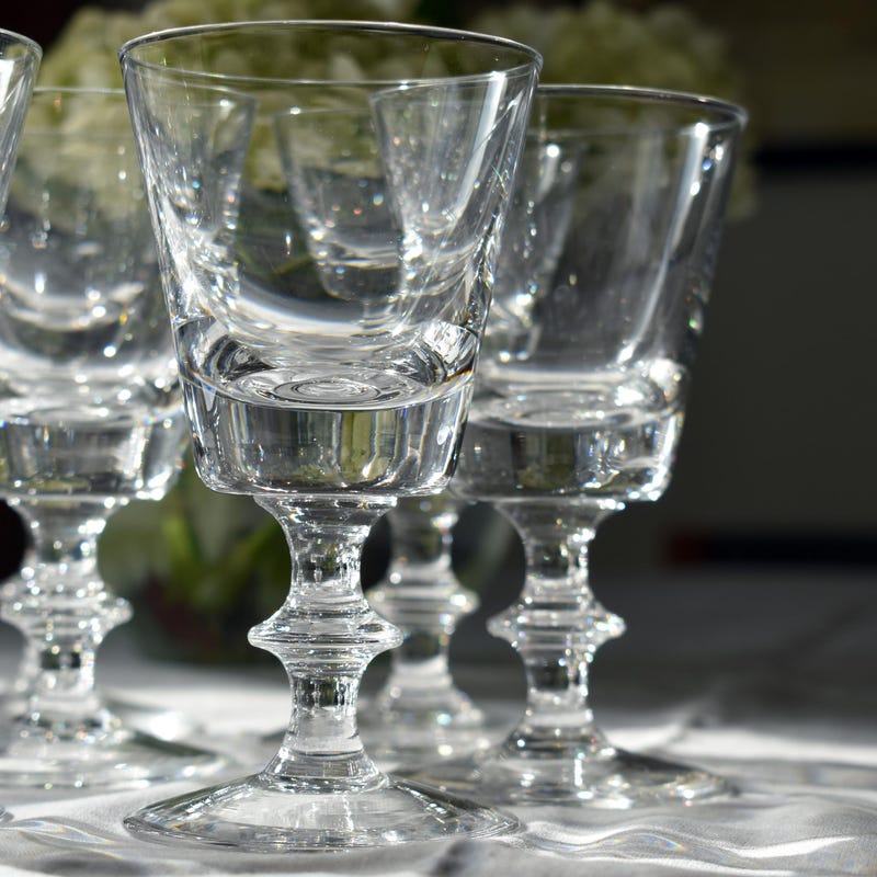 Val St Lambert Goblets - Etsy