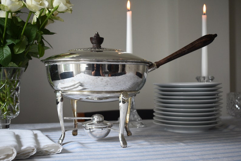 Silver Plated Chafing Dish (full Set) - Etsy