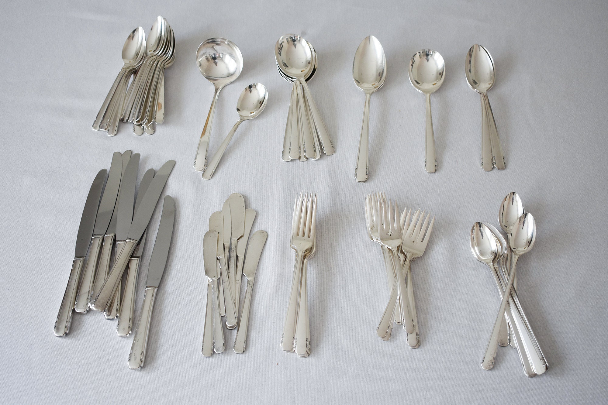 Tudor Plate Oneida Community Silverware Set (65 Pieces) - Etsy