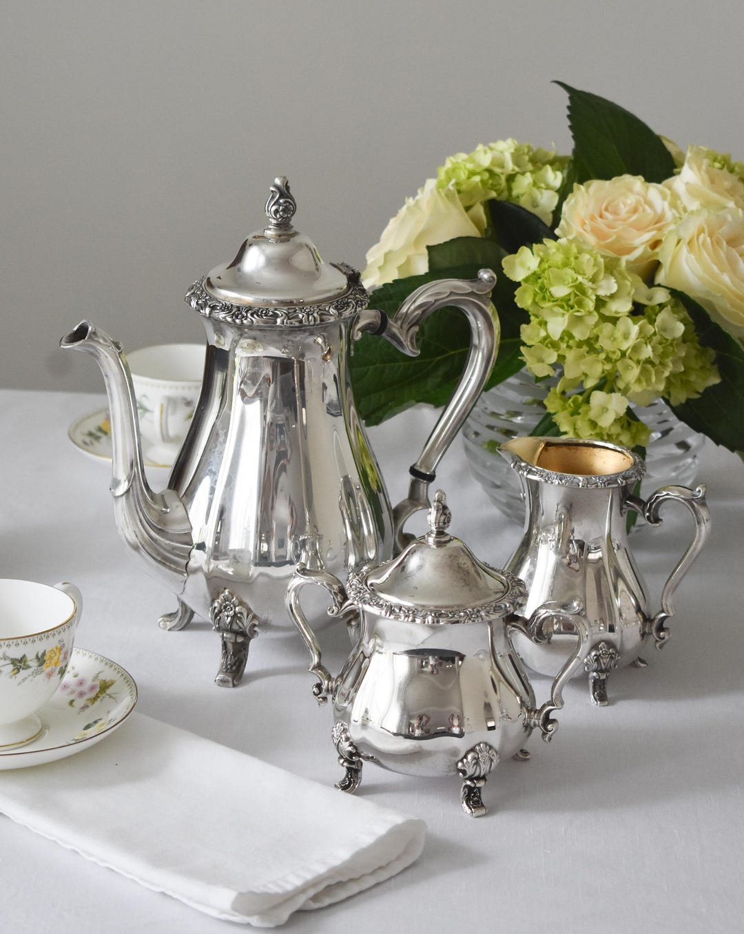 Silverplate Tea Coffee Set (3 Items) Oneida - Etsy