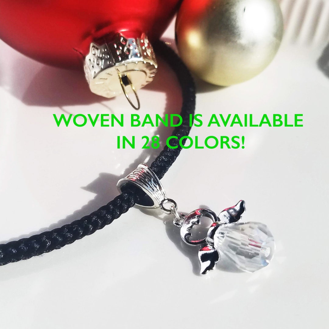 Christmas Angel Choker Necklace, Handwoven Satin Braid, Custom Colors ...