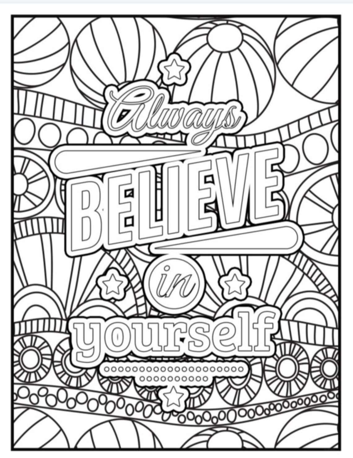 150 Motivational Quotes Colouring Pages - Etsy