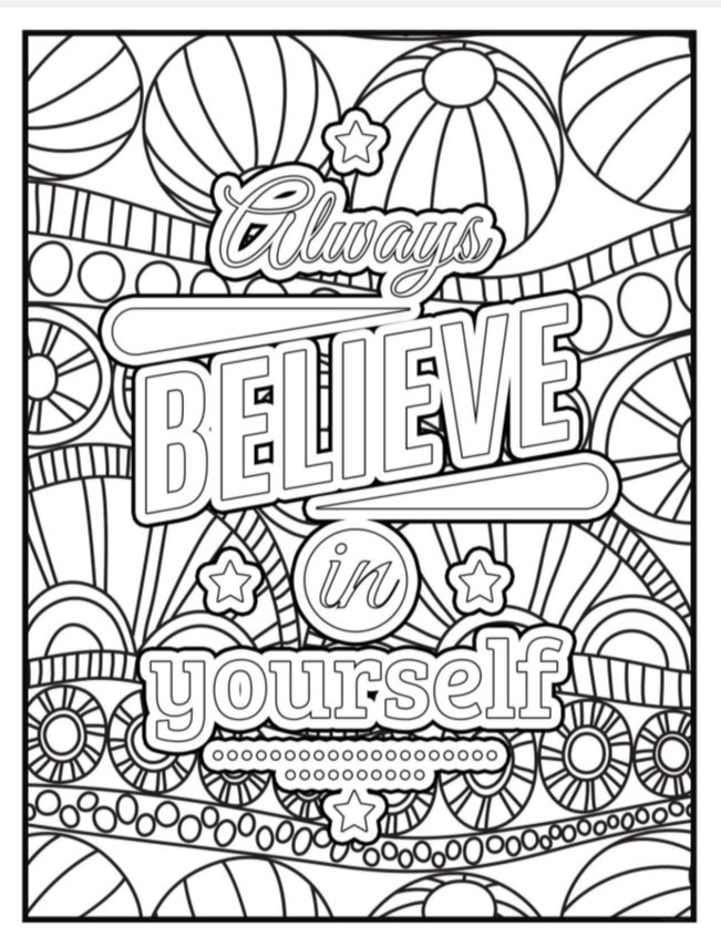 150 Motivational Quotes Colouring Pages - Etsy