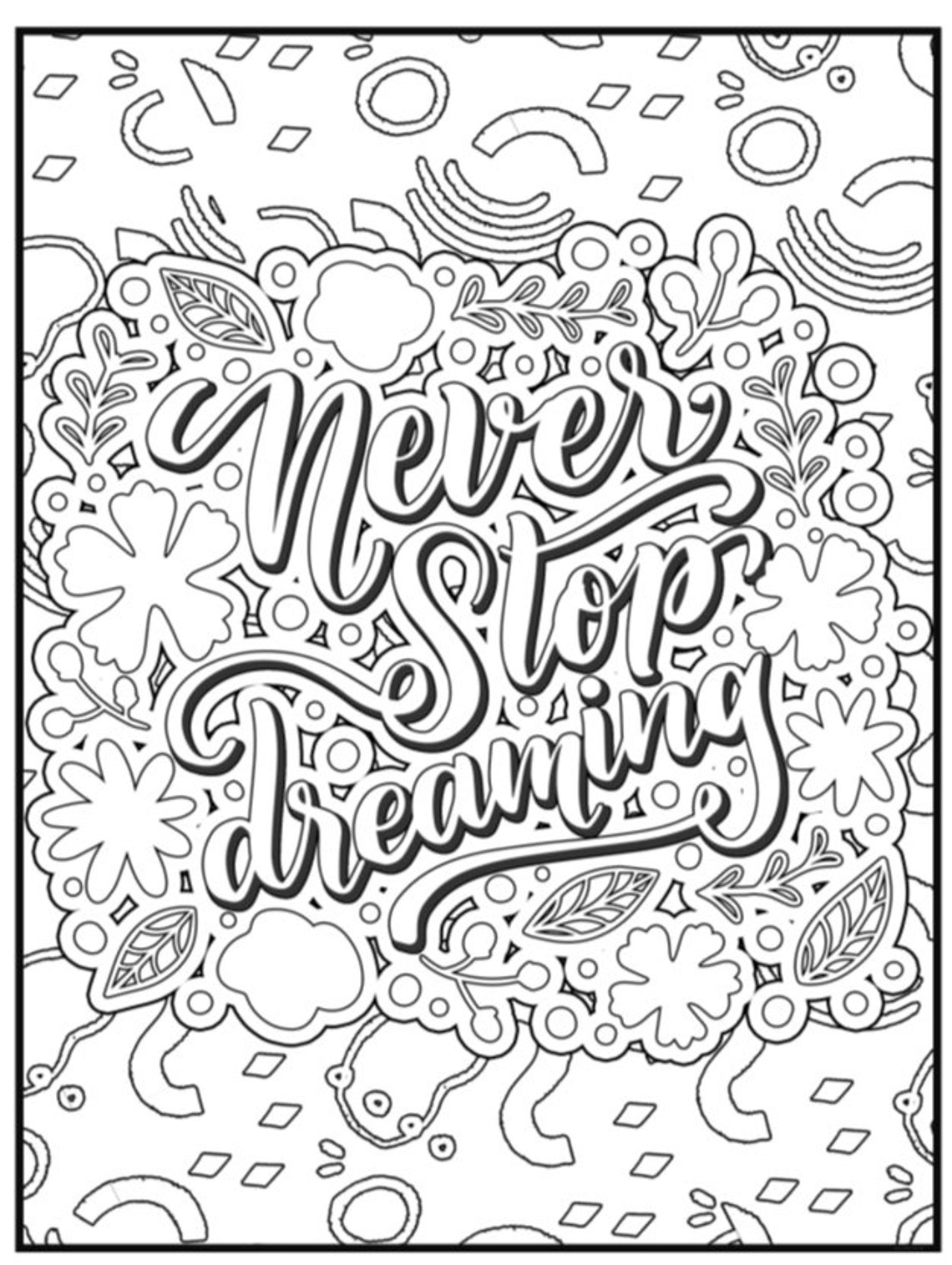 150 Motivational Quotes Colouring Pages - Etsy