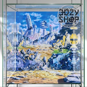 Dragon Ball Z: City Fight V3 Diorama Backdrop for IKEA Detolf ...