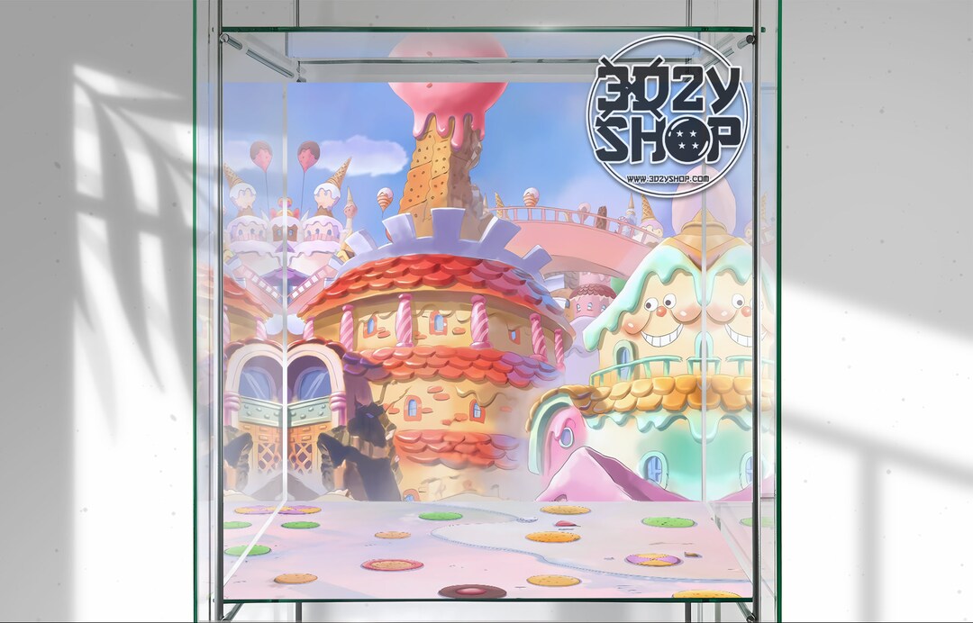 One Piece: Whole Cake Diorama Backdrop for IKEA Detolf / Blaliden - Etsy