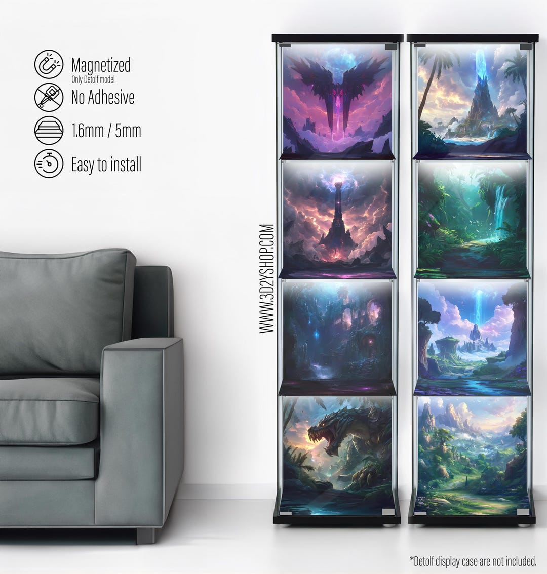 FANTASY SET Backdrop Hot Toys for IKEA Detolf / Blaliden - Etsy
