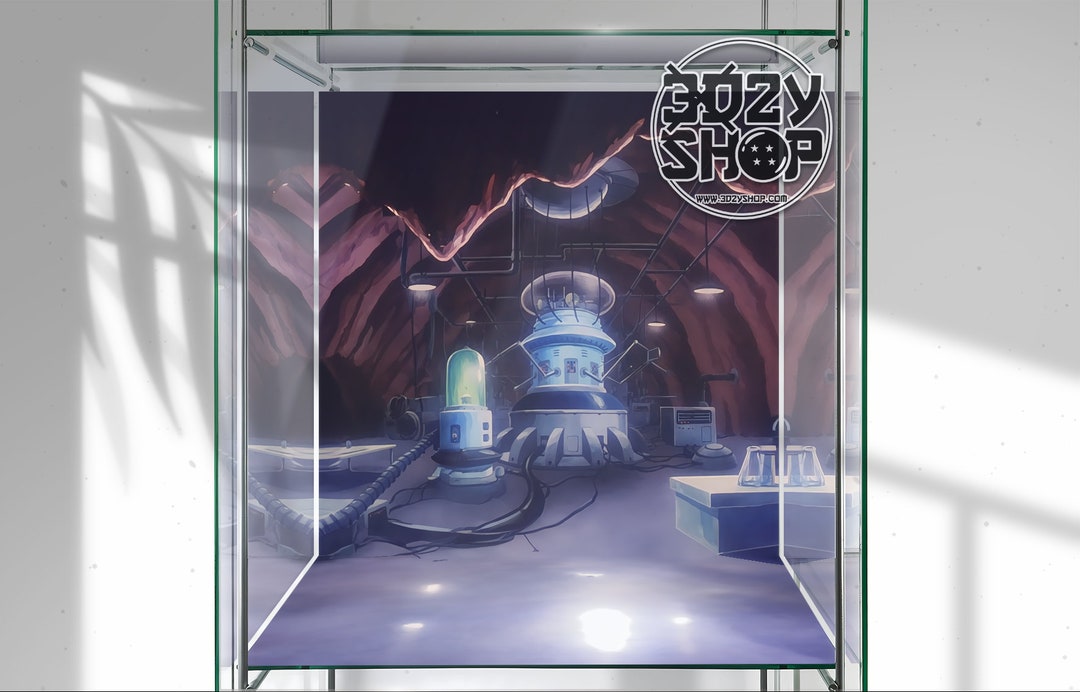 Dragon Ball Z: Dr. Gero Lab Diorama Backdrop for IKEA Detolf / Blaliden ...