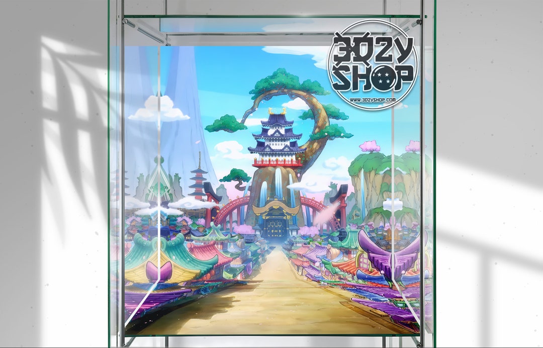 One Piece: Wano Diorama Backdrop for IKEA Detolf / Blaliden - Etsy