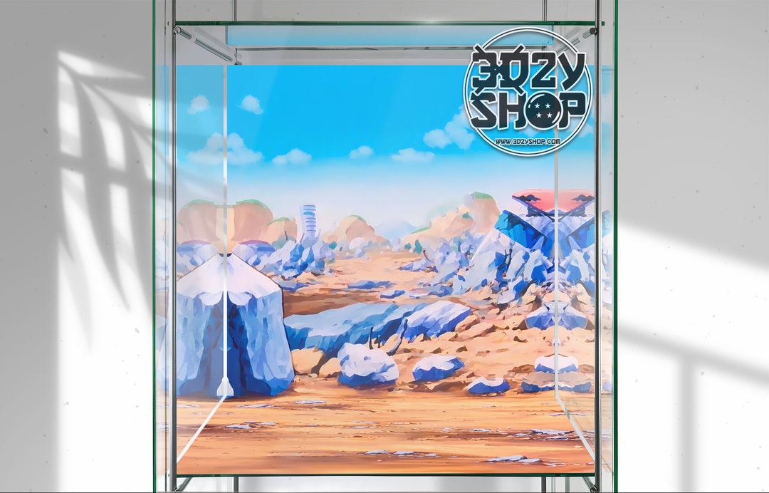 Dragon Ball Z: City Fight V2 Diorama Backdrop for IKEA Detolf ...
