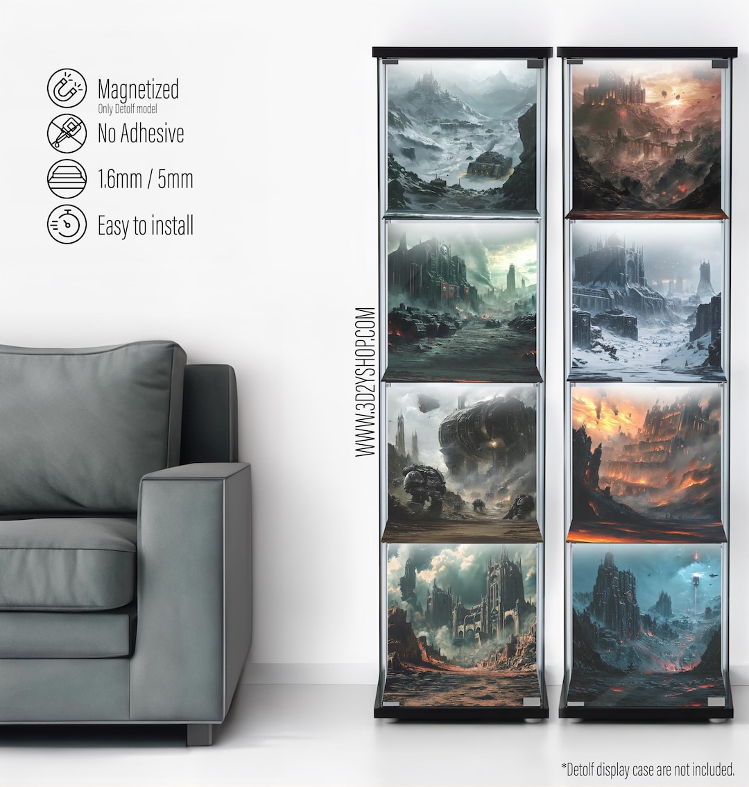 WARHAMMER 40K SET Backdrop Hot Toys for IKEA Detolf / Blaliden - Etsy