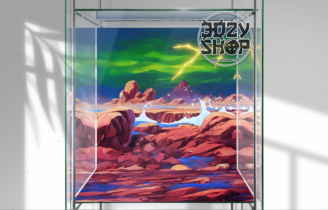 Dragon Ball Z: Namek Fight V1 Diorama Backdrop for IKEA Detolf ...