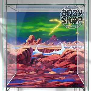 Dragon Ball Z: Namek Fight V1 Diorama Backdrop for IKEA Detolf ...
