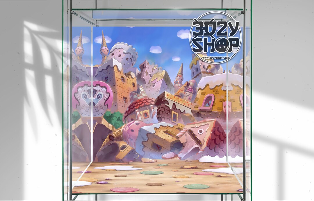One Piece: Whole Cake V2 Diorama Backdrop for IKEA Detolf / Blaliden - Etsy