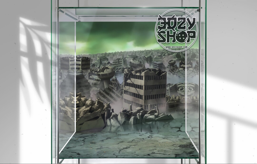 Dragon Ball Super: Black Goku Diorama Backdrop for IKEA Detolf ...