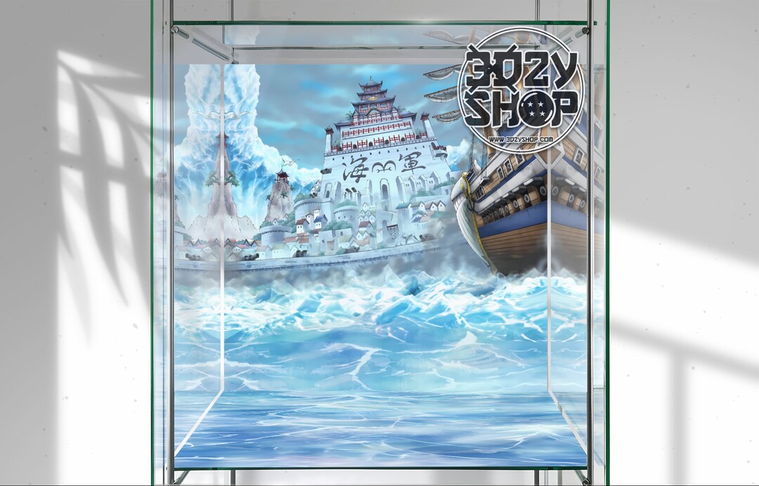 One Piece: Marineford Diorama Backdrop for IKEA Detolf / Blaliden - Etsy