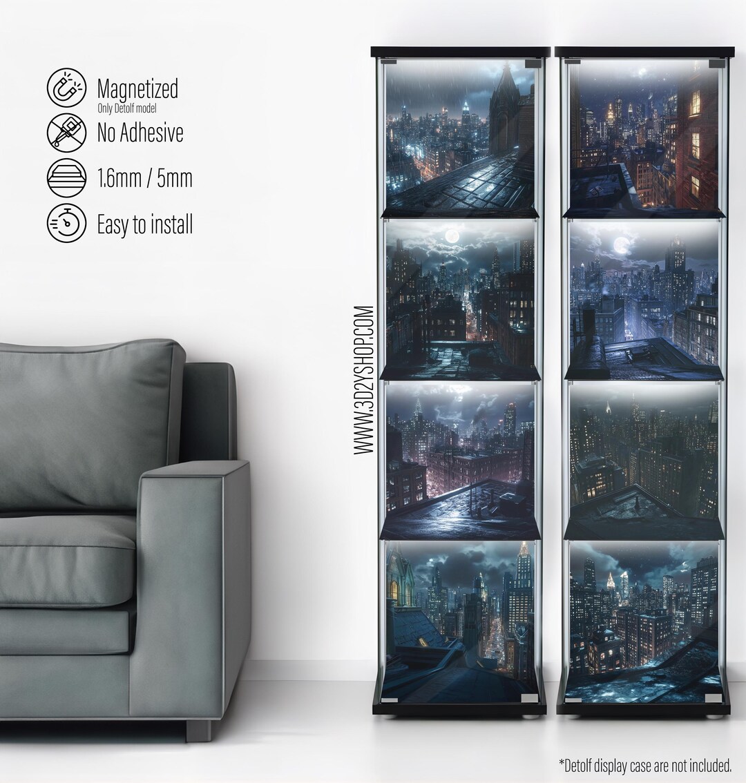 CITY SET2 Backdrop Hot Toys for IKEA Detolf / Blaliden - Etsy