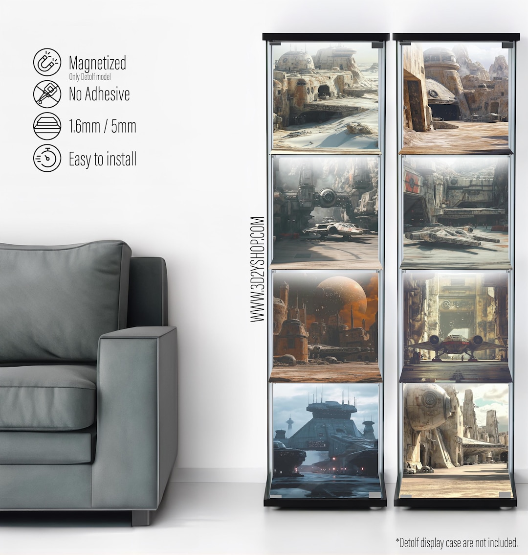 STAR WARS SET1 Backdrop Hot Toys for IKEA Detolf / Blaliden - Etsy