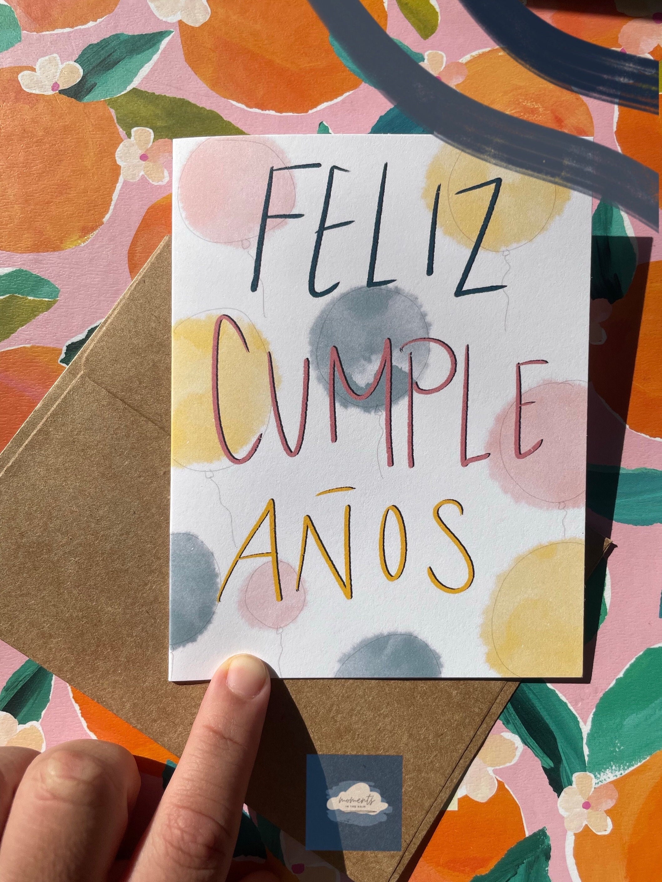 Feliz Cumpleaños - Happy Birthday Spanish Greeting Card - Etsy