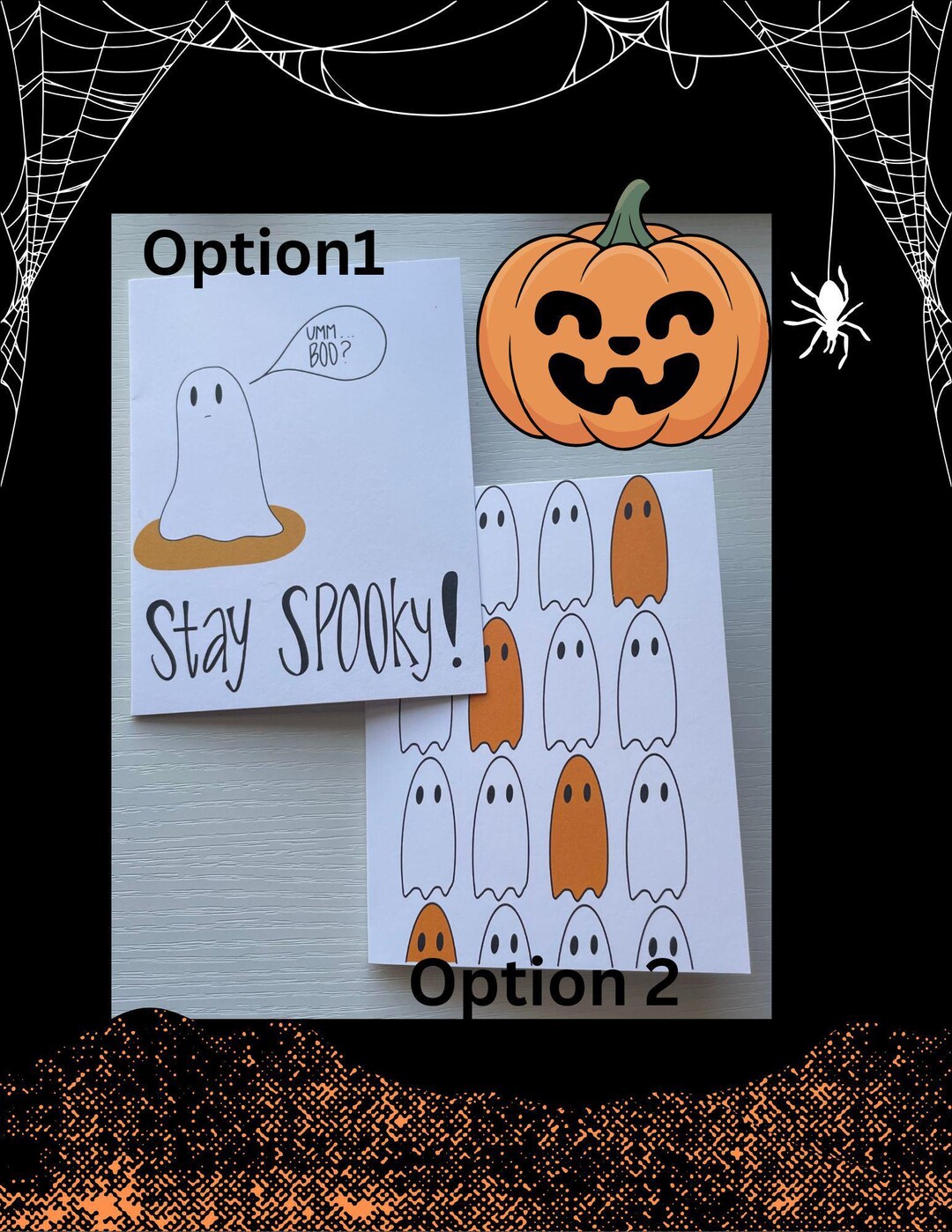 Halloween Ghost Stay Spooky Greeting Card - Etsy