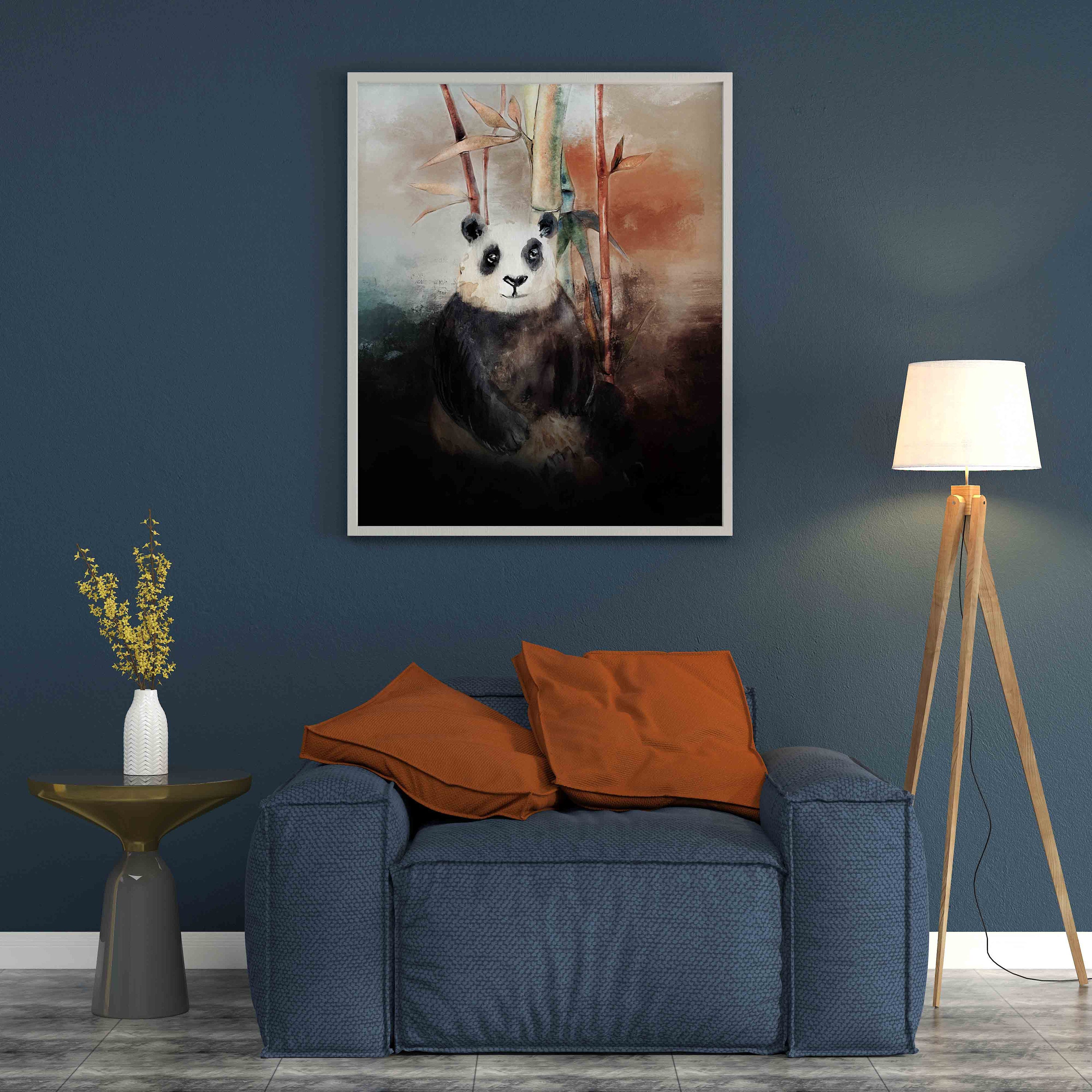 Panda Wall Art, Cute Panda, Panda Watercolor, Panda Print, Panda Wall ...