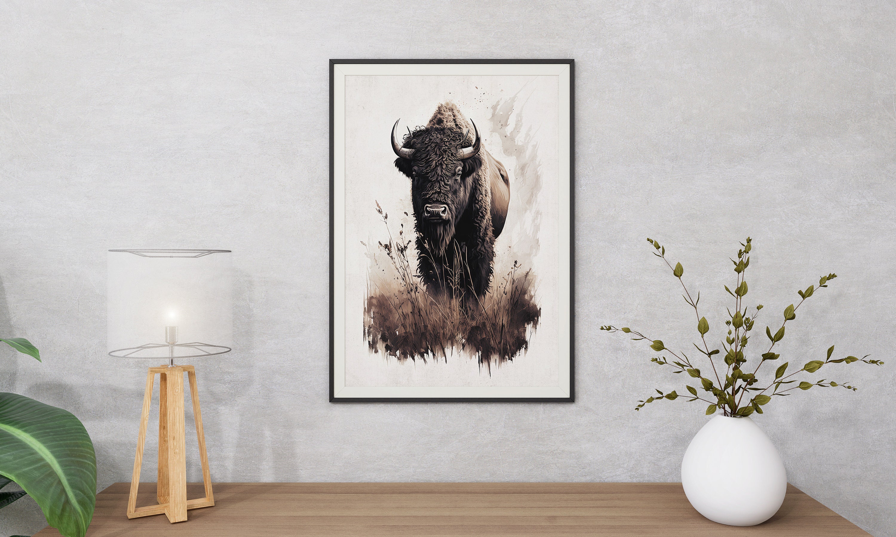 Mid-journey Buffalo - Stunning Ai-generated Wall Art - Perfect for ...