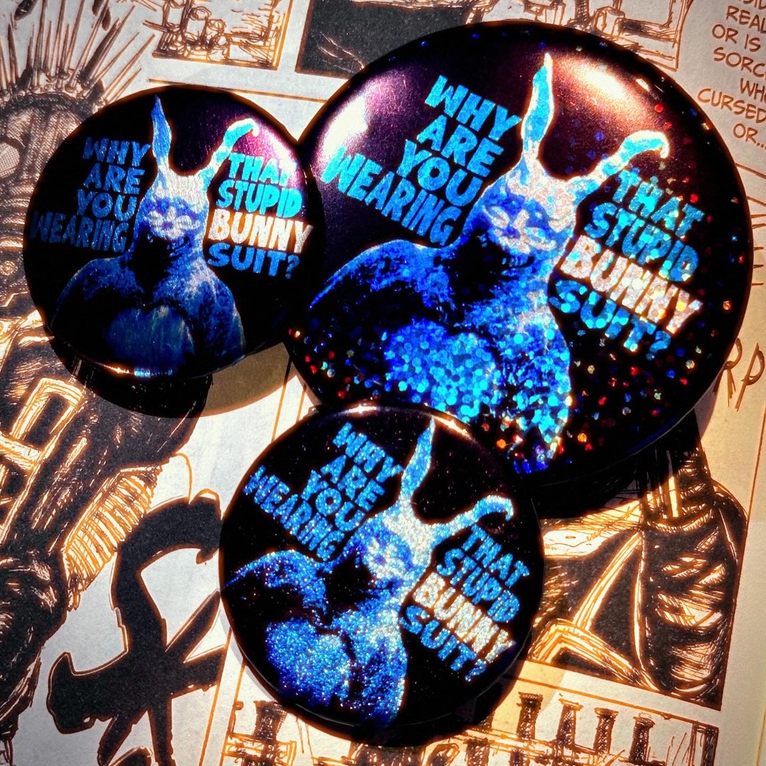 Darko-frank Pin Badges in 38mm/58mm With a Choice of Finishes - Etsy