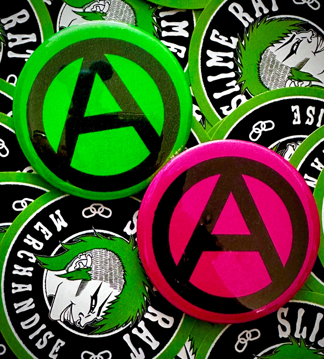 ANARCHY NEON PINS (38mm/58mm) - Etsy