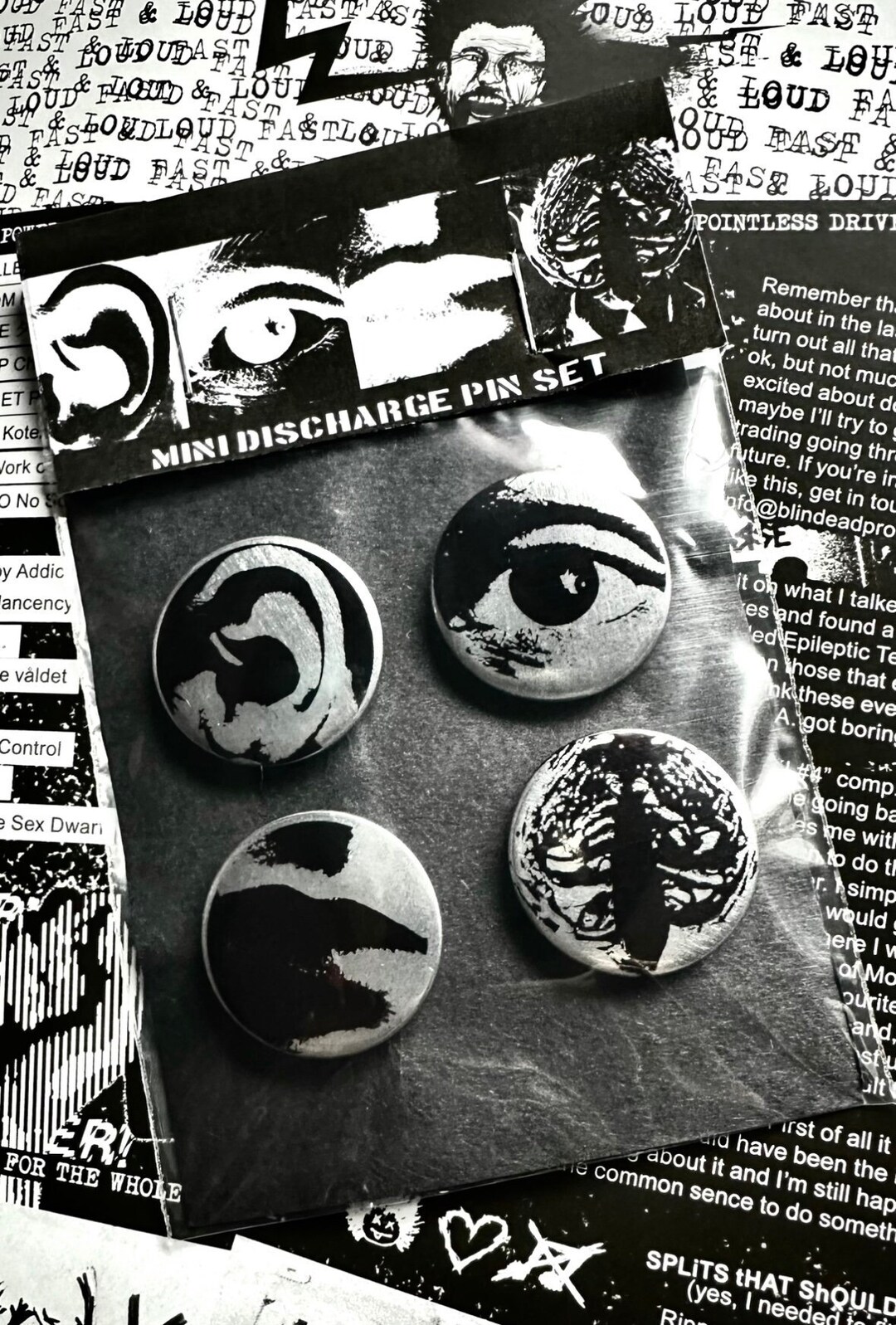 MINI Discharge Chrome Pin Set (25mm) - Etsy